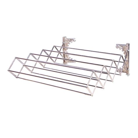 قیمت و مشخصات بند رخت دیواری مدل اکاردونی طرح استیل کد 60 زیراکو