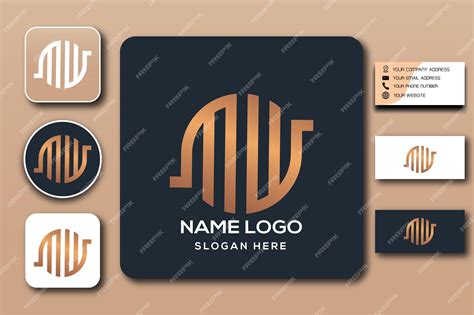 Premium Vector Mw Monogram Logo Template
