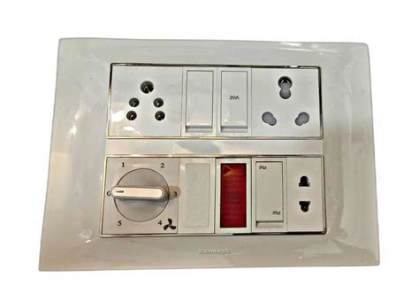 6a Koncept Modular Switch Socket Combination Polycarbonate At ₹ 14