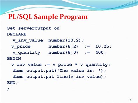 procedural language structured query language pl sql ppt download