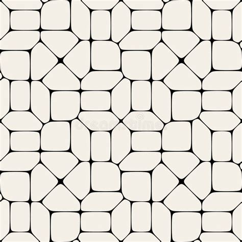 Vector Seamless Black And White Geometric Grid Halftone Pattern Stock Vector Illustration Of
