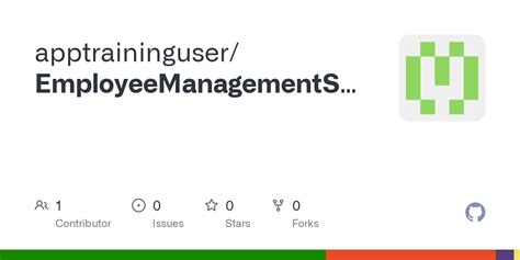 GitHub Apptraininguser EmployeeManagementSystemMVC