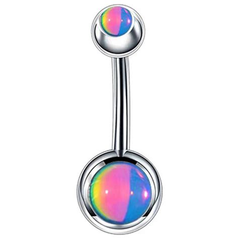 Floating Belly Button Rings Titanium Internally Threaded Belly Button