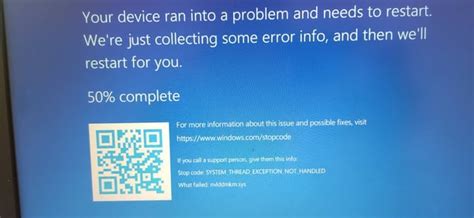 System Thread Exception Not Handled Rpcbuild