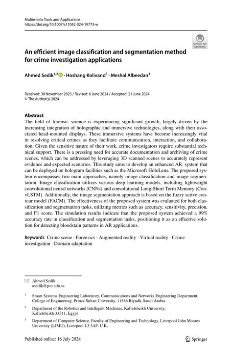 pdf an efficient image classification and segmentation method for