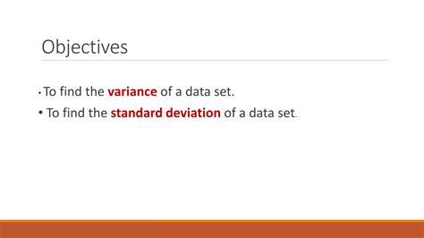 Standard Deviation And Variation Pptx