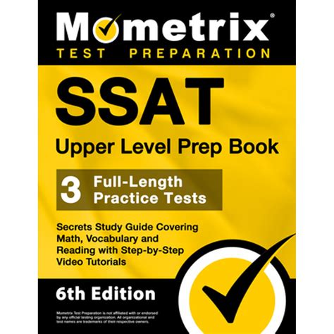 Pre Owned Ssat Upper Level Prep Book 3 Full Length Practice Tests
