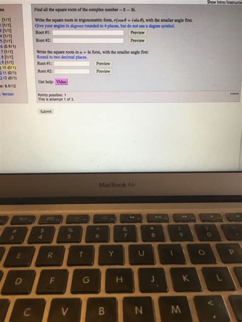 Solved Find All The Squareroot S Of The Complex Number Chegg Com