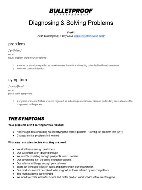 14 Diagnosing And Solving Problems Pdf Psychology Cognition