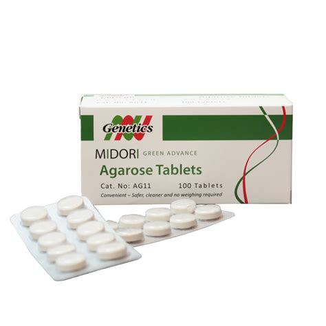 Midori Green Agarose Tablets Integrated Safe Stain And Buffer