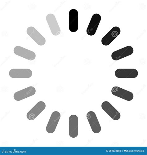 Circular Loading Buffering Icons Vector 257384185