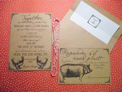 Rustic Romance At The Farm Invitation Suite Custom For You Farm