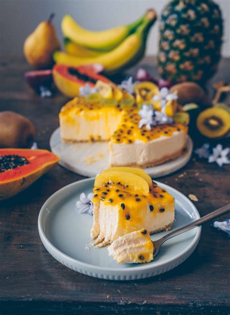 Passion Fruit Cake No Bake Cheesecake Klara`s Life