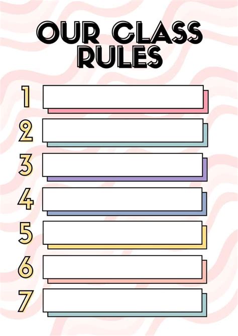10 Free Classroom Rules Charts Printable And Customizable Teach Prints