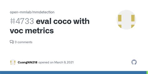 Eval Coco With Voc Metrics · Issue 4733 · Open Mmlabmmdetection · Github