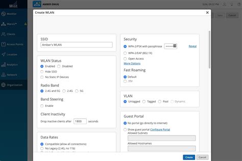 Create Config Template Mist REST API Class