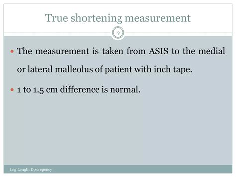 Leg Length Discrepancy Pdf