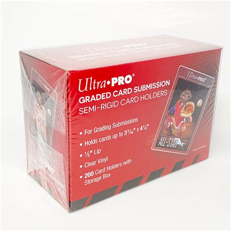 200 Ultra Pro Graded Card Submission Card Holders With Storage Box