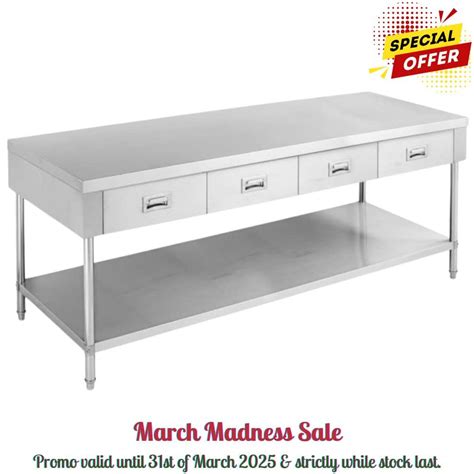 Modular Systems Swbd 7 1800 Work Bench Industry Kitchens