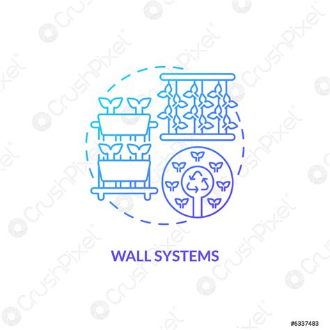Thin Line Wall Systems Icon Concept Stock Vector 6337483 Crushpixel