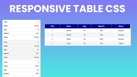 Html Table With Css Example Hot Sex Picture