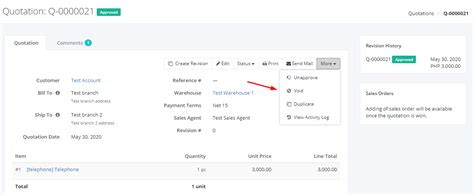 Print Duplicate Void Or Delete A Quotation Smarter Sales