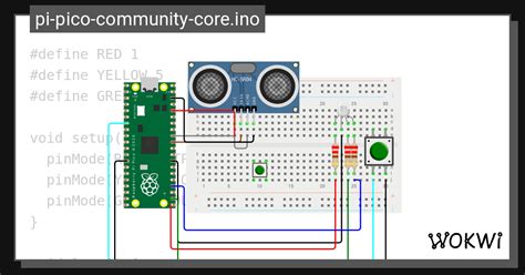 Pi Pico Community Core Ino Copy Wokwi ESP32 STM32 Arduino Simulator