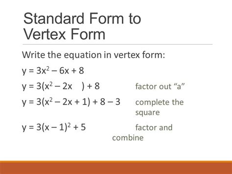 Put Quadratic Equation Into Vertex Form Calculator Tessshebaylo
