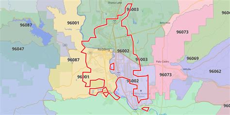 Redding Ca Zip Code Map 4 Zip Codes Us Map Guide