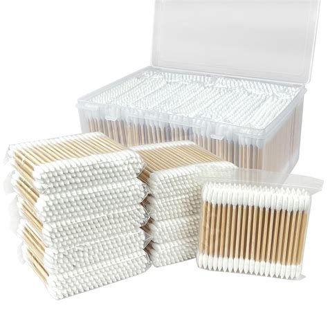 1000 Precision Tip Bamboo Cotton Swabs Biodegradable