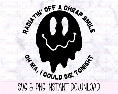 Zach Bryan Svg Smiley Face Svg Western Png