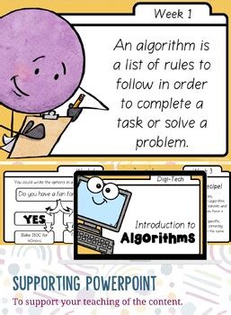 Australian Curriculum Year Digital Technology Unit Intro To Algorithms