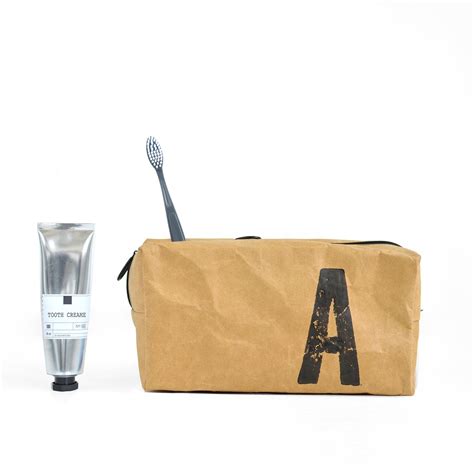 Personalized Small Dopp Kit Mens Wash Bag For Beard Care Products