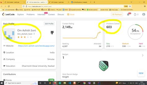 Leetcode Consistency Om Soni