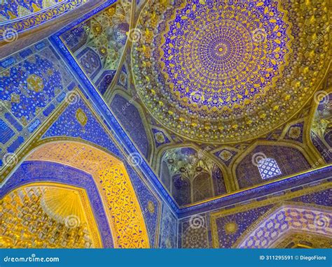 Tilla Kari Mosque Samarkand Uzbekistan Editorial Photo Image Of