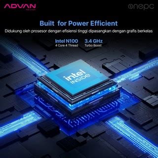 Jual Advan OnePC All In One AIO PC Intel N100 4GB 128GB Windows 11 Garansi Resmi Shopee Indonesia
