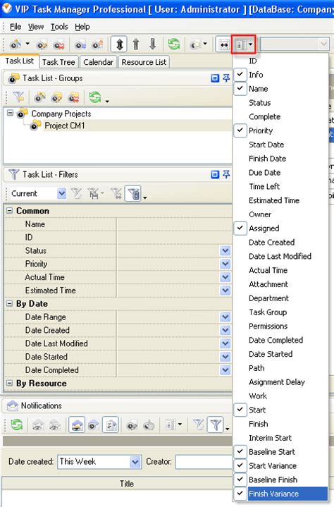Finish Variance Custom Field