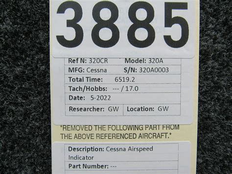 Cessna Airspeed Indicator