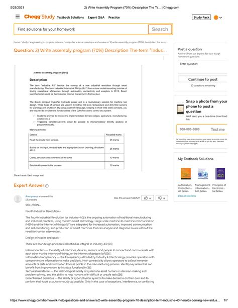 Write Assembly Program Description The Te Chegg Was This Answer Helpful Home
