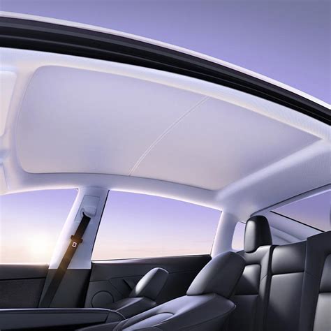 Evaam® Double Layer Magnetic Glass Roof Sunshade For Tesla Model Y