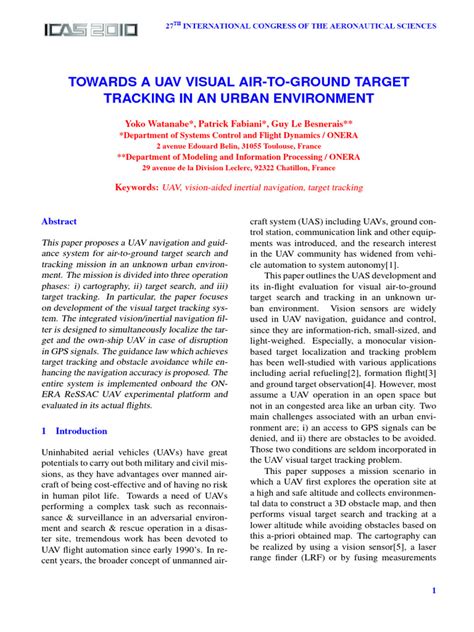 16 Towards A Uav Visual Air To Ground Target Tracking In An Pdf