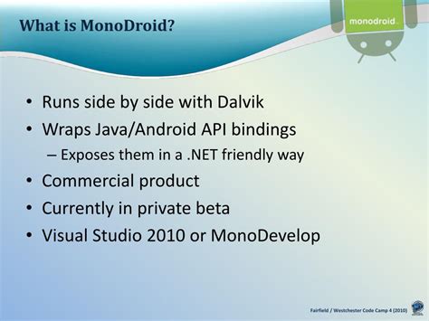 Ppt Introduction To Android Development Using Net And Monodroid Powerpoint Presentation Id