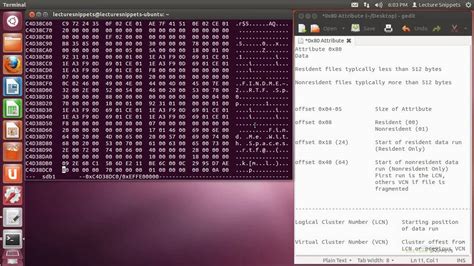Ubuntu 1204 Forensics Mft Data Attribute 0x80 Youtube