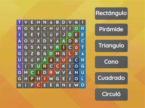Figuras Geométricas Sopa De Letras