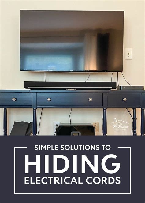 How To Hide Cords Without Drilling Through The Wall Hide Cords Hide Tv Cords Hide Electrical