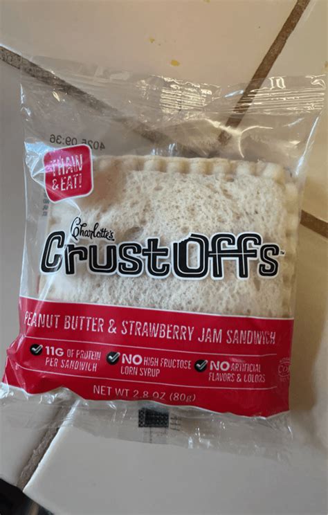 Charlottes Crust Offs Peanut Butter And Strawberry Jam Sandwich Fig App