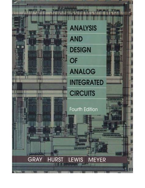 Analysis And Design Of Analog Integrated Circuits Pdf Computer