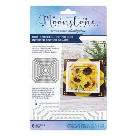 Moonstone Dies Duo Stitched Nesting Dies Inverted Corner Square