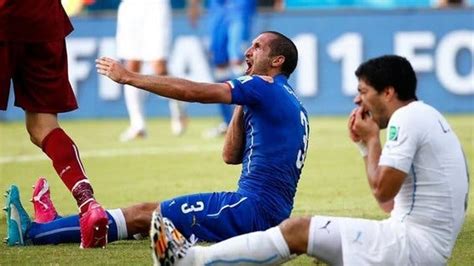 ‘admire His Cunning Chiellini Recalls Suarez Biting Incident Football News
