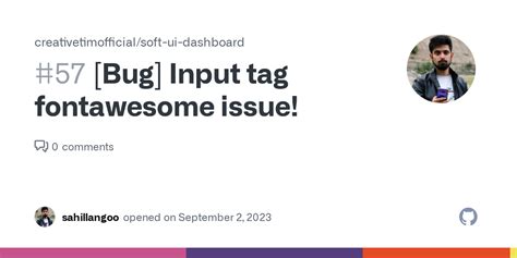 Bug Input Tag Fontawesome Issue Issue 57 Creativetimofficial Soft Ui Dashboard GitHub